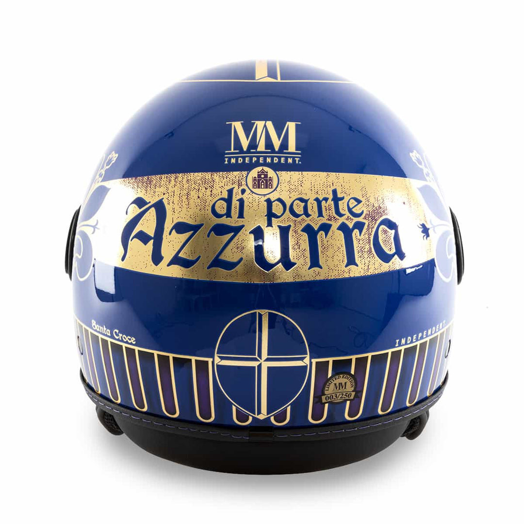 Casco Jet Calcio Storico Azzurri: edizione limitata, Made in Italy ...