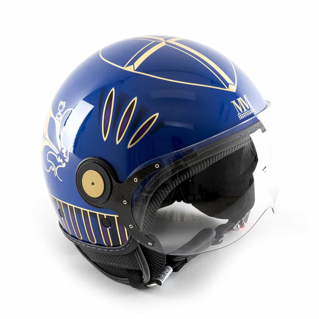 Casco Jet Calcio Storico Azzurri: edizione limitata, Made in Italy ...