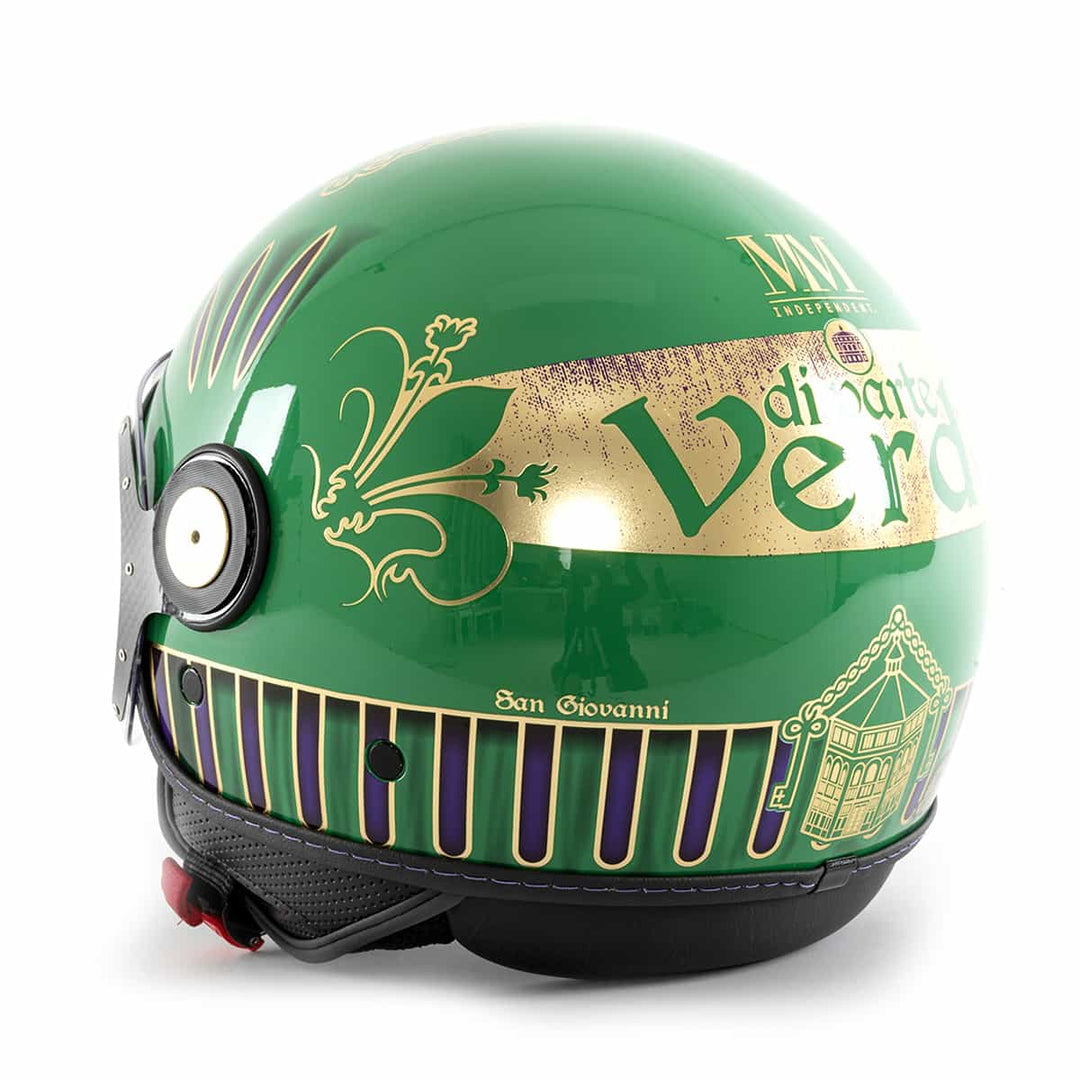 Casco Jet Calcio Storico Verdi: edizione limitata, Made in Italy ...