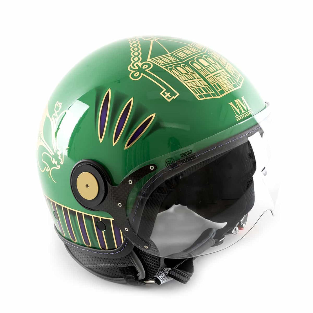 Casco Jet Calcio Storico Verdi: edizione limitata, Made in Italy ...